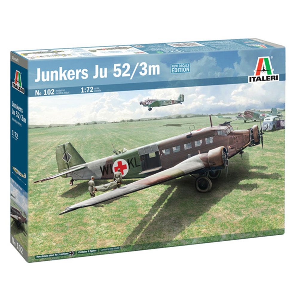 ITALERI JUNKERS JU-52/3M 1/72 0102S | The Model Emporium Hobby Store ...