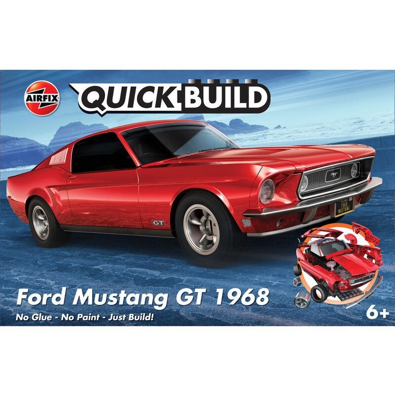 AIRFIX QUICKBUILD FORD MUSTANG GT 1968 Product Code: J6035 | The Model ...