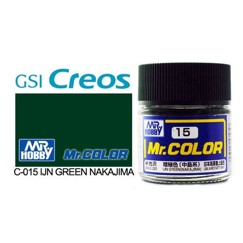 MR COLOR C015 SEMI GLOSS IJN GREEN (NAKAJIMA) 10ML LACQUER PAINT | The ...