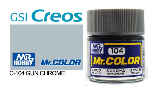 MR COLOR C104 METALLIC GUN CHROME 10ML LACQUER PAINT | The Model ...
