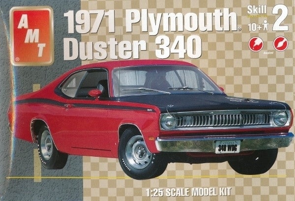AMT 1/25 1971 Plymouth Duster 340 Plastic Model Kit Item No.: AMT1118M | The Model Emporium ...