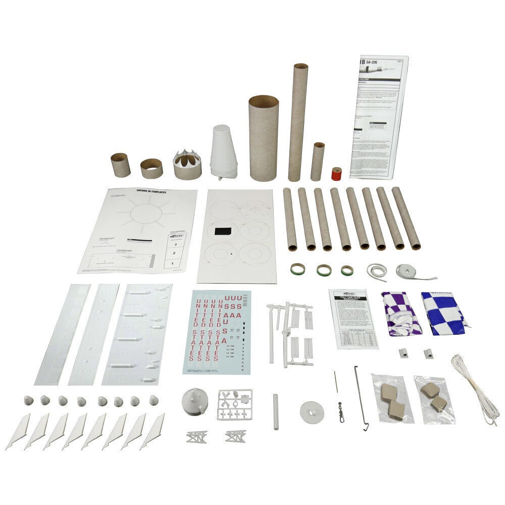 Estes 1/100 Saturn 1B (2) Master Model Rocket Kit (24mm Engine) Does ...