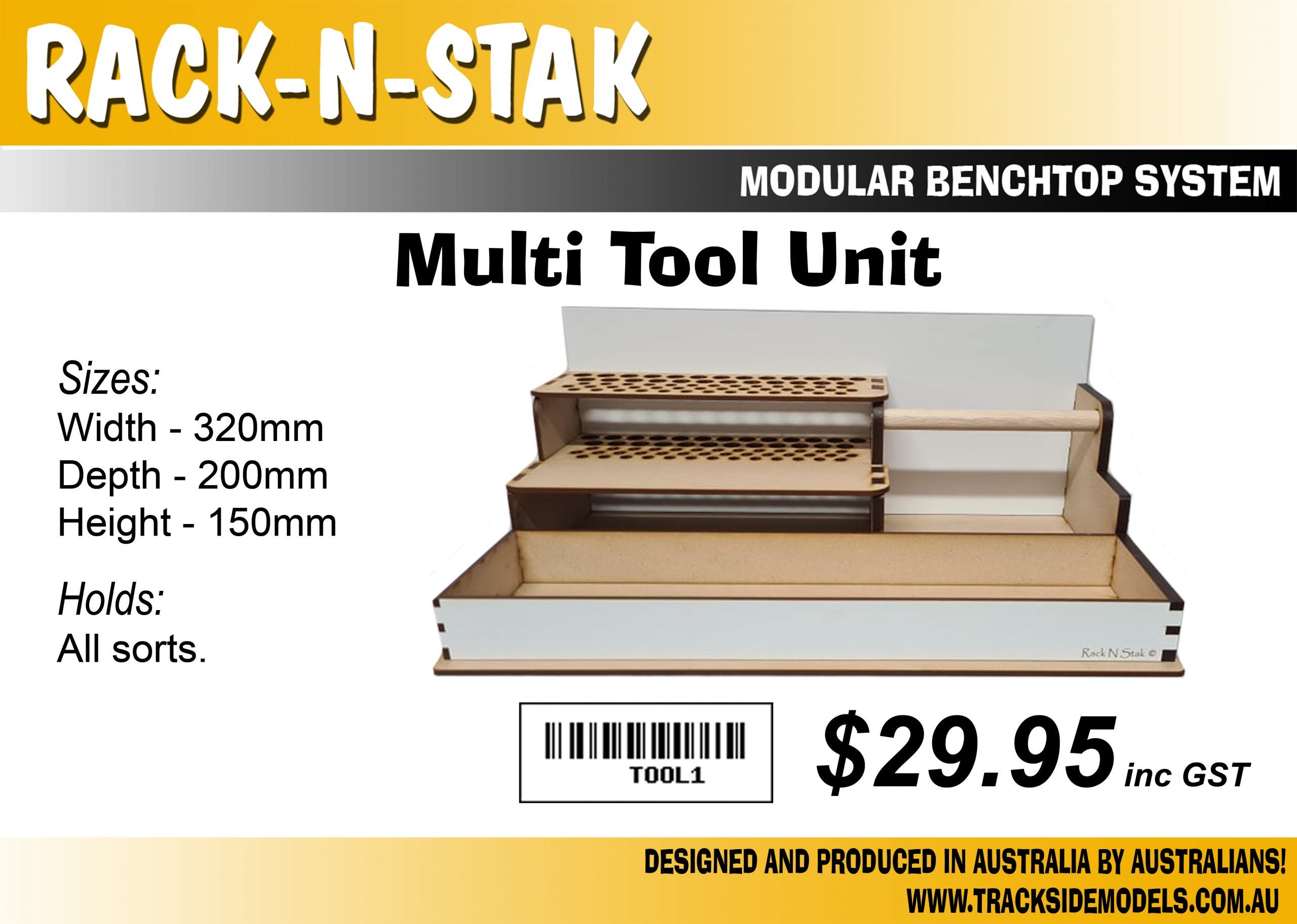 RACK N STAK – MULTI TOOL RACK – TOOL1 | The Model Emporium Hobby Store ...